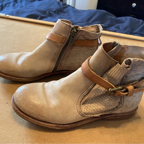 A.S.98 | Shoes | As98 Tan Leather Ankle Boots | Poshmark
